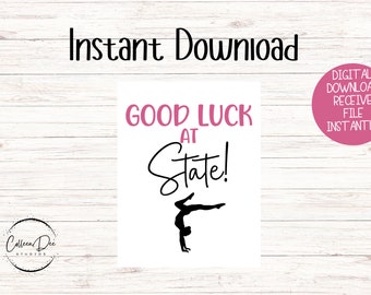 Wresting Good Luck at State Printable Tag | Team Good Luck Tag ...