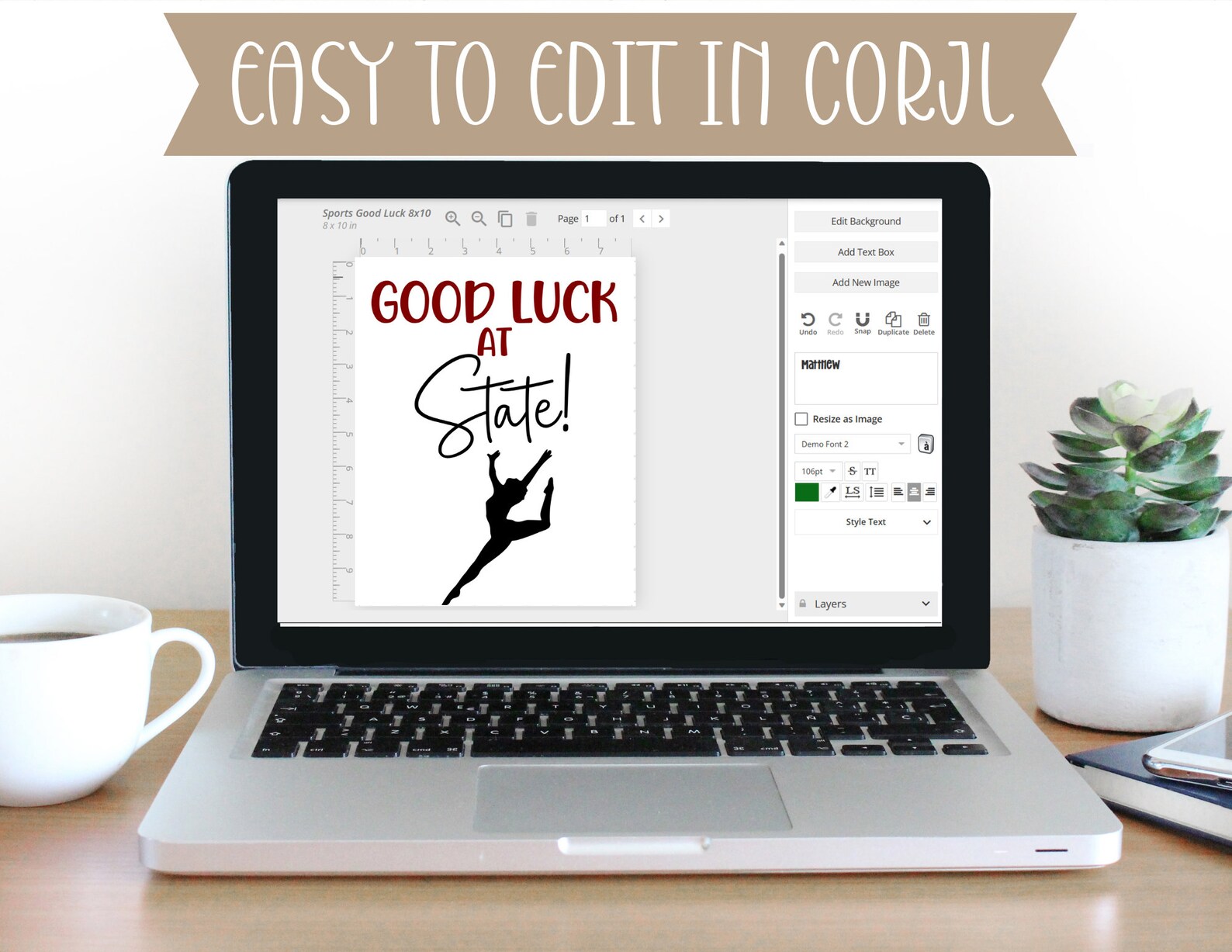Editable Dance Good Luck State Printable Tag | Dance Team State Good ...