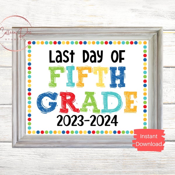5th Grade Sign - Etsy