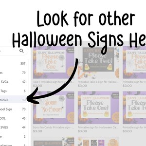 Sorry Out of Candy Halloween Printable Sign Trick or Treater - Etsy