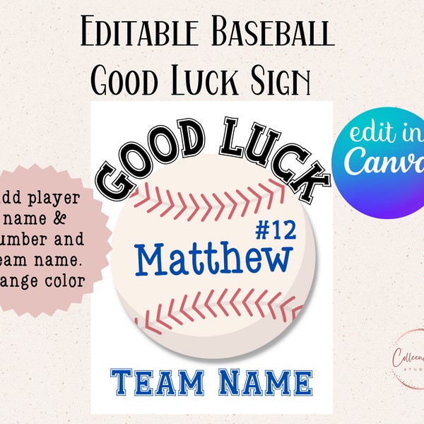 Baseball Player Sign - Etsy