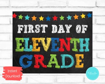 11th Grade Sign - Etsy