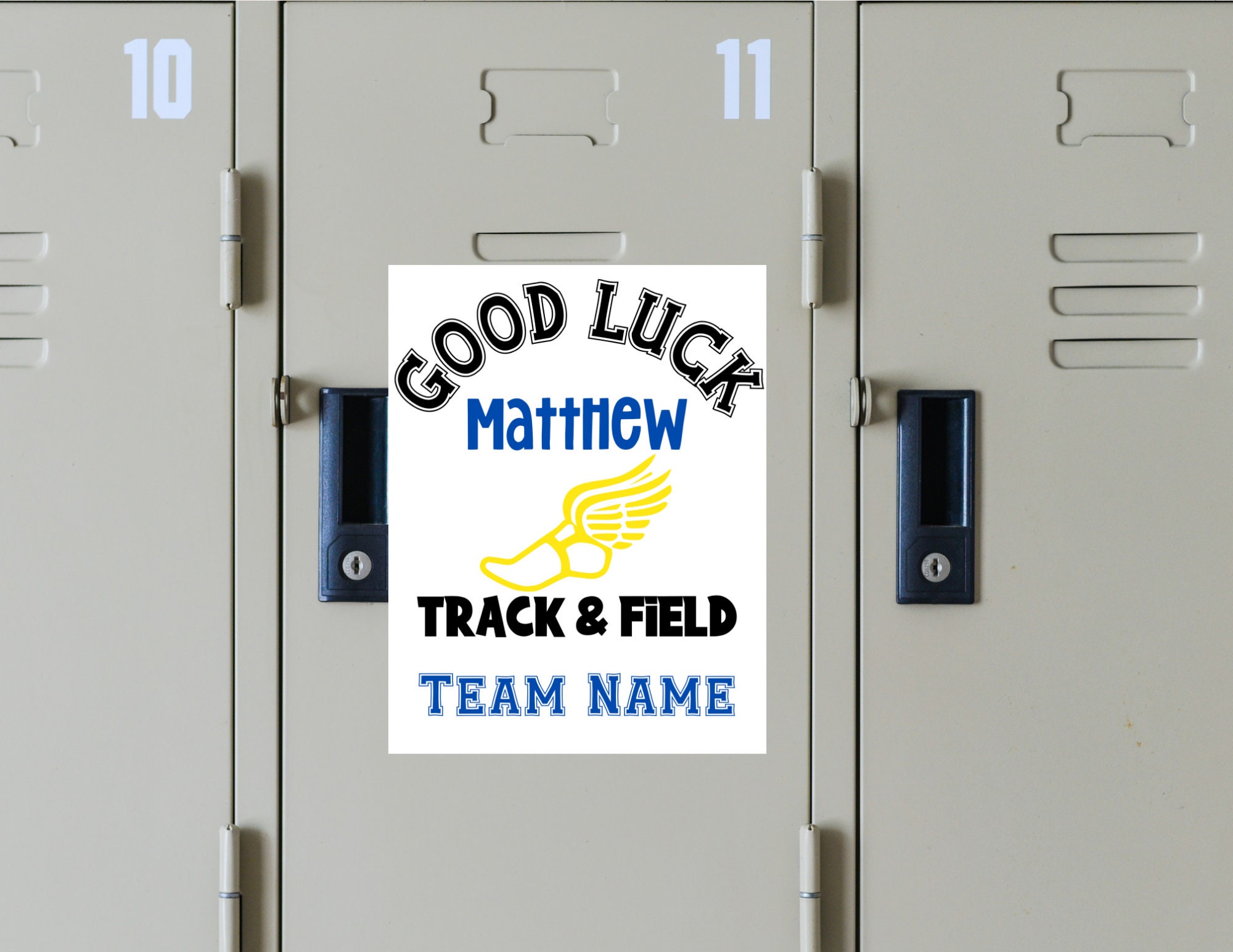 Editable Track & Field Good Luck Printable Sign Track Team - Etsy Australia