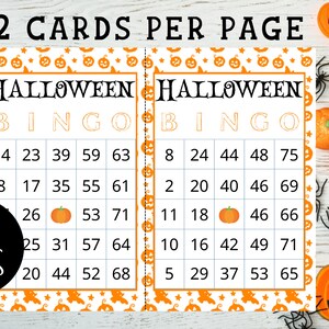 Halloween Bingo | Halloween Printable | Bingo Game | Halloween Game ...