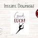 Dance Good Luck Printable Tag | Team Good Luck Tag | Dance Team | Dance ...