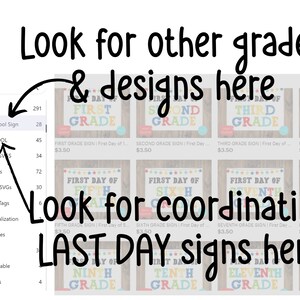 Editable Back to School Sign Editable Last Day of School Sign First Day ...