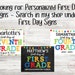 FIRST GRADE 2024-25 SIGN 1st Day of First Grade Sign Start of School ...