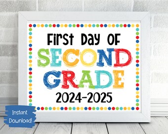 THIRD GRADE 2024-25 SIGN 1st Day of Third Grade Sign Start of School ...