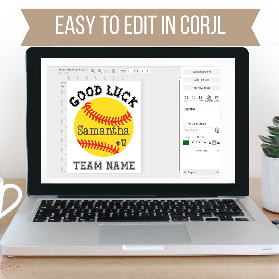 Editable Softball Good Luck Printable Sign | Softball Team Good Luck ...