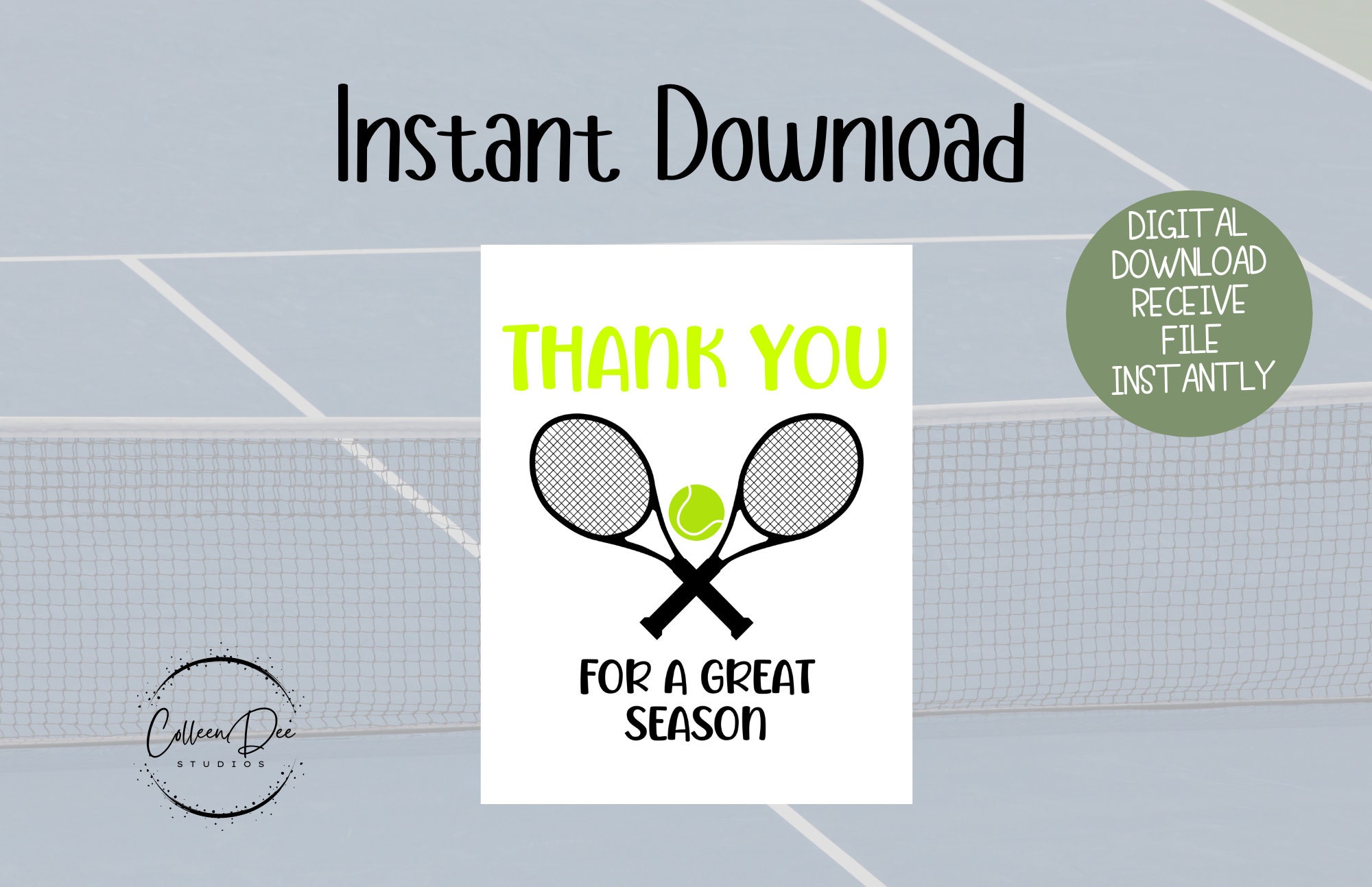 TENNIS Thank You For A Great Season Printable Tag Thank You Tag tennis-thank-you-for-a-great-season-printable-tag-thank-you-tag