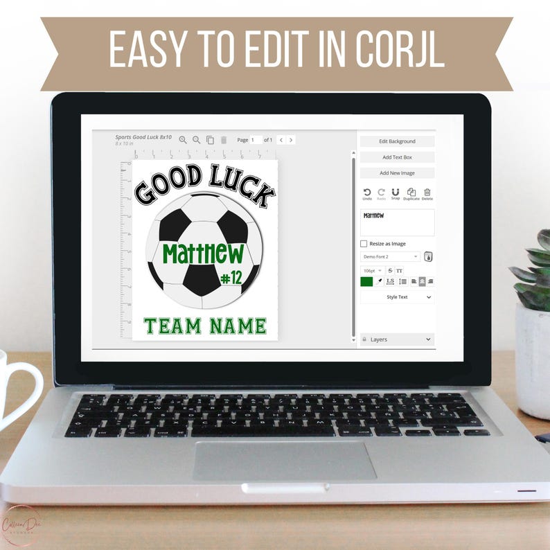 Editable Soccer Good Luck Printable Sign | Soccer Team Good Luck | Edit ...
