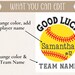 Editable Softball Good Luck Printable Sign Softball Team - Etsy