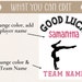 Editable Gymnastics Good Luck Printable Sign | Gymnastics Team Good ...