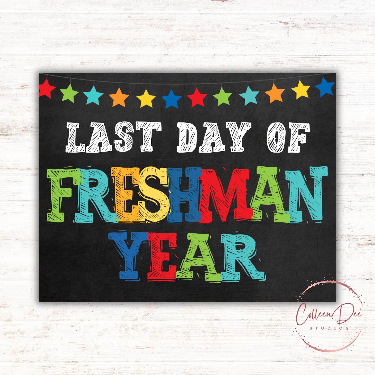 FIRST and LAST Day of FRESHMAN Year Sign Set | 1st Day of 9th Grade ...