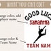 Editable Dance Good Luck Printable Sign | Dance Team Good Luck | Edit ...