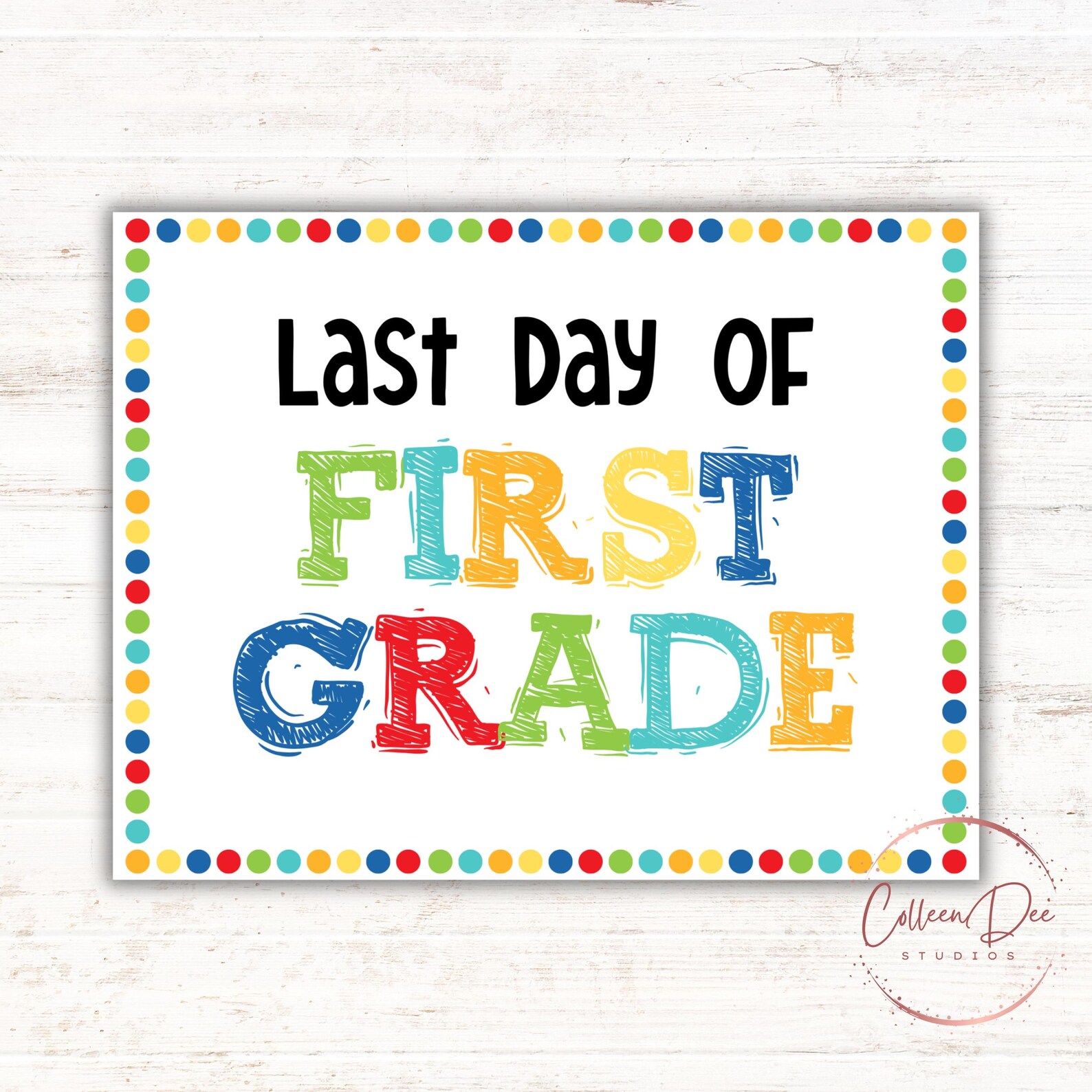 FIRST and LAST Day of FIRST Grade Sign Set | 1st Day of 1st Grade ...