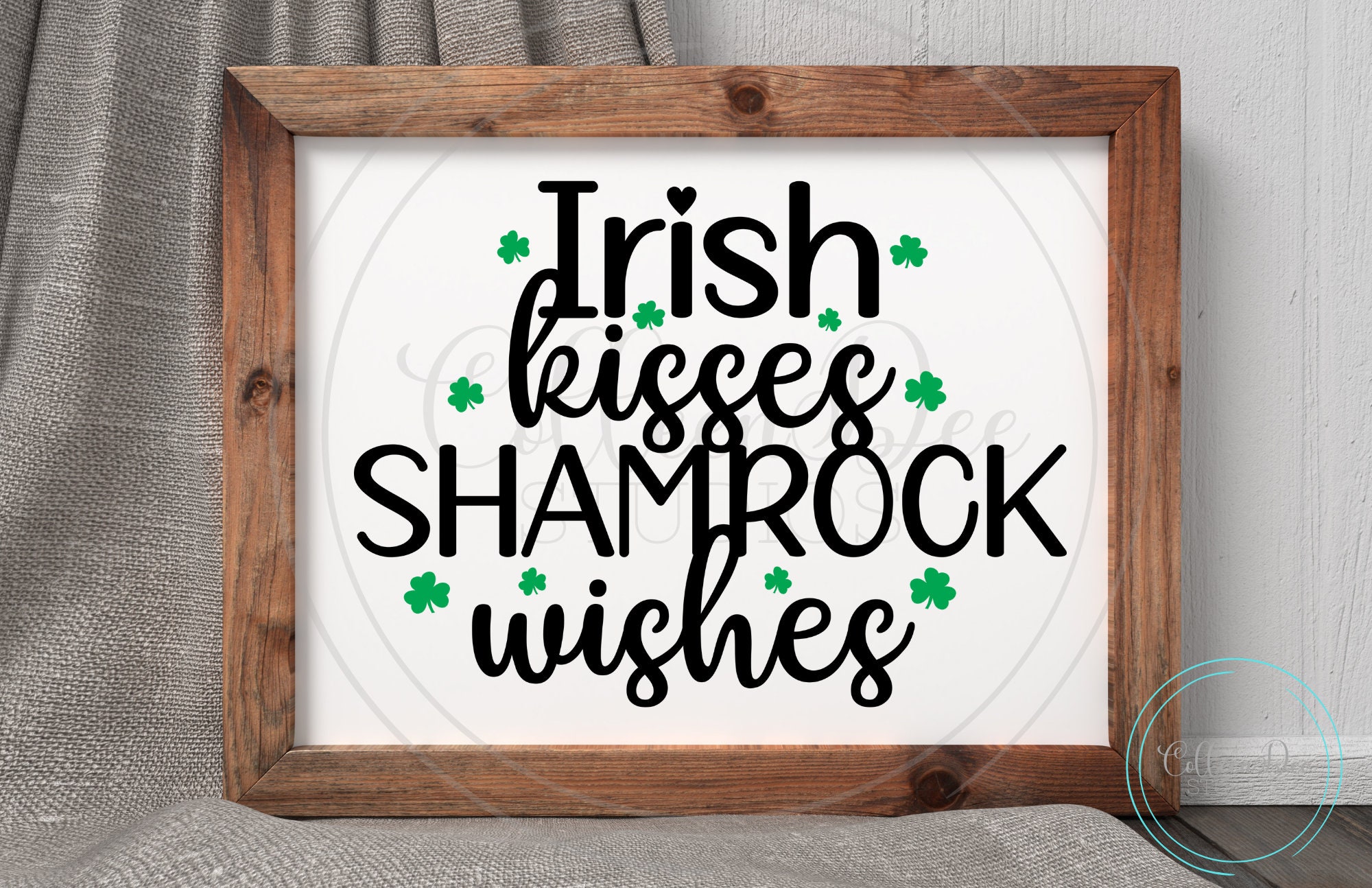 Irish Kisses Shamrock Wishes SVG PNG Cut File St - Etsy