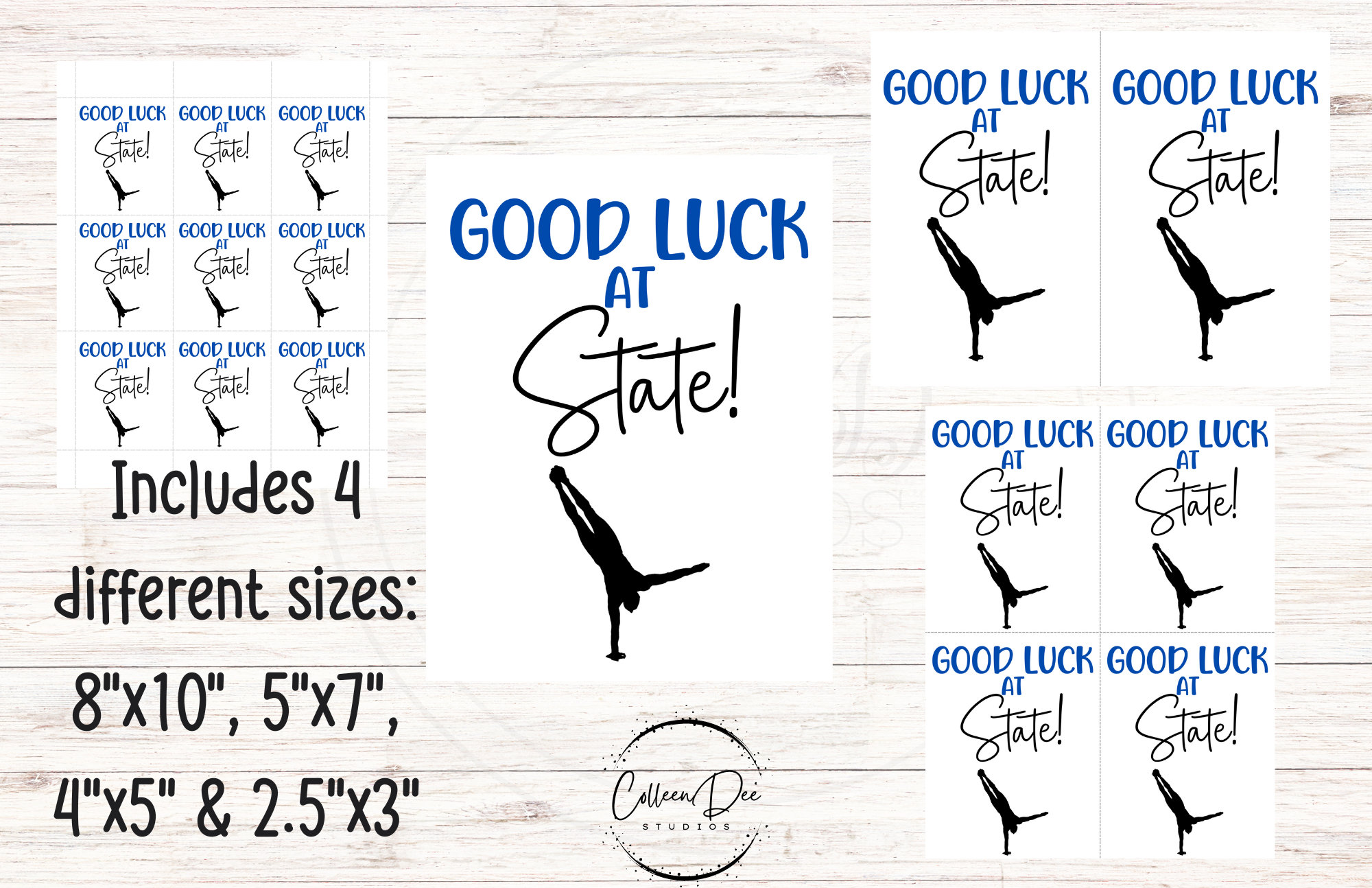 GYMNASTICS Good Luck at State Printable Tag Team Good Luck - Etsy