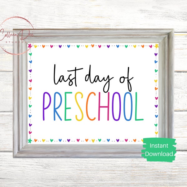 Last Day Preschool - Etsy