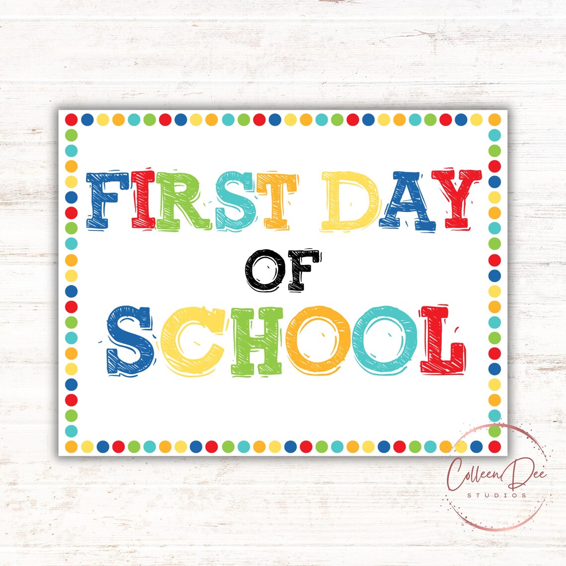 FIRST and LAST Day of School Sign Set | 1st Day of School Printable ...