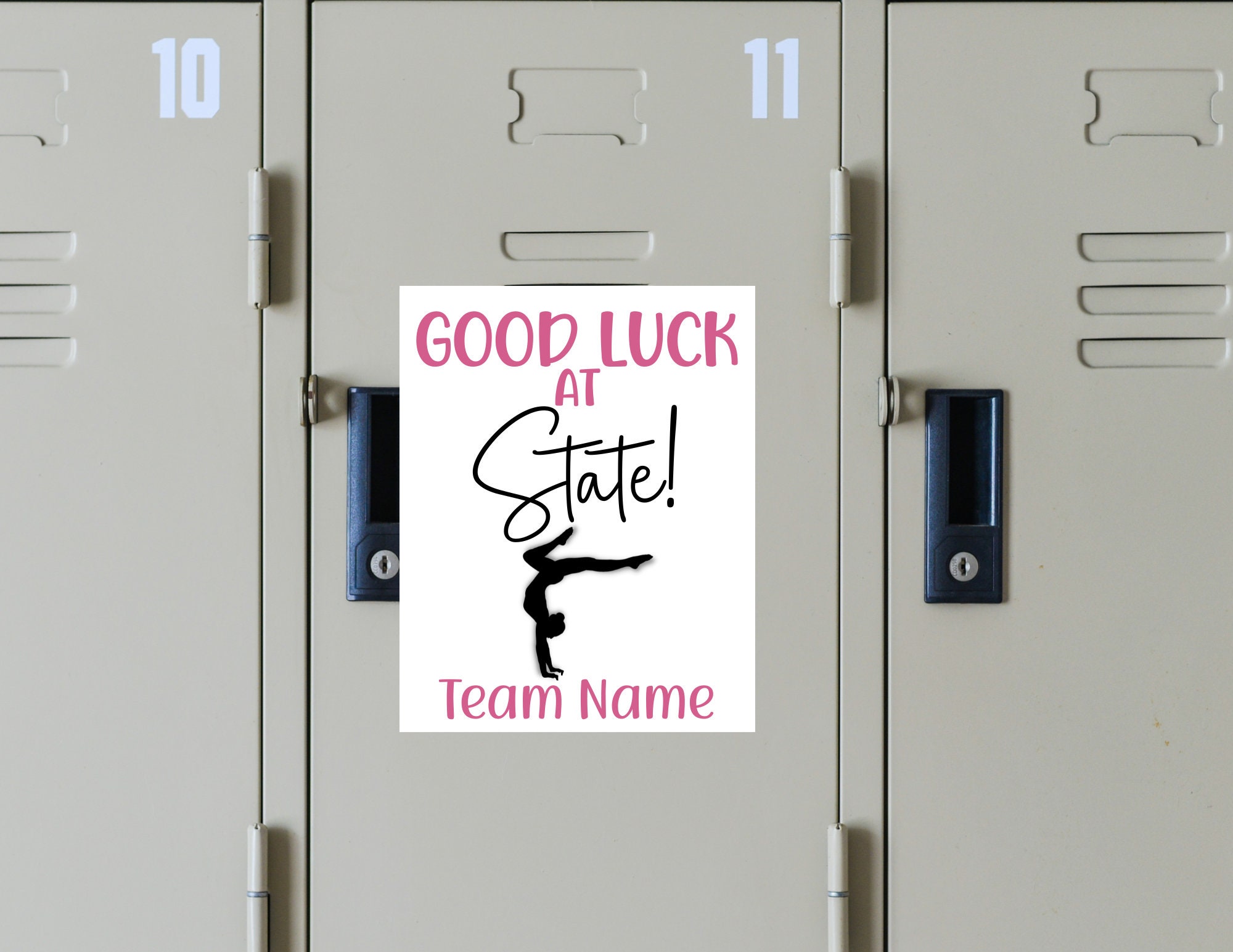 Editable Gymnastics Good Luck State Printable Tag Gymnastics - Etsy