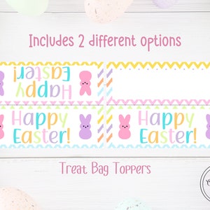 EASTER Treat Topper | Happy Easter | Printable Tag | Happy Easter Treat ...