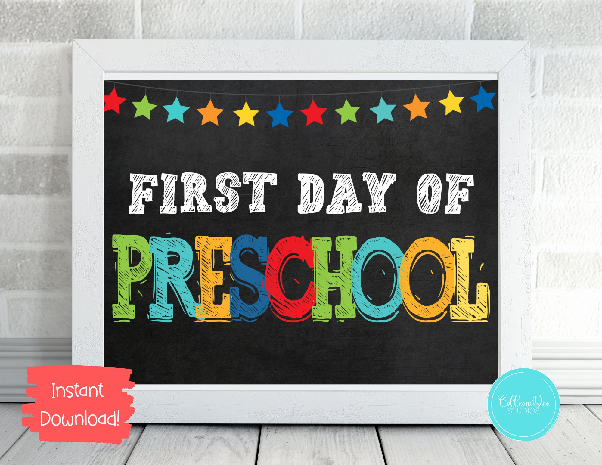 PRESCHOOL SIGN First Day of Preschool Sign Start School - Etsy