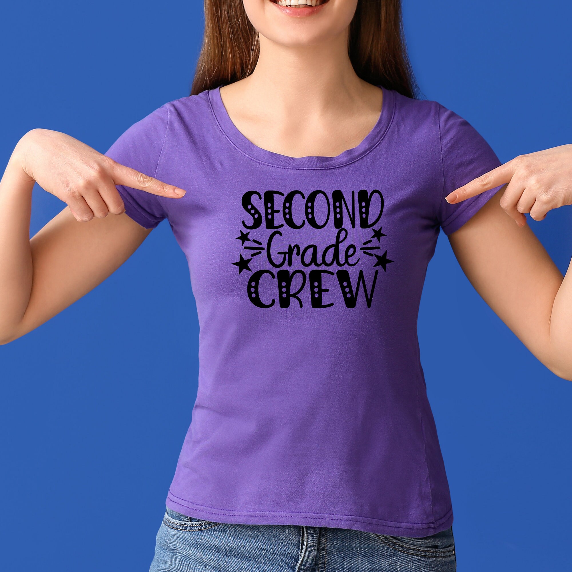 Second Grade Crew Svg School Shirts School Crew SVG - Etsy