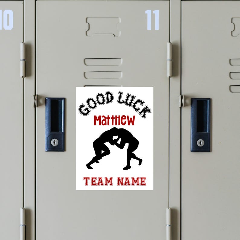 Editable Wrestling Good Luck Printable Tag | Wrestling Team Good Luck ...