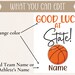 Editable Basketball Good Luck State Printable Tag Basketball - Etsy