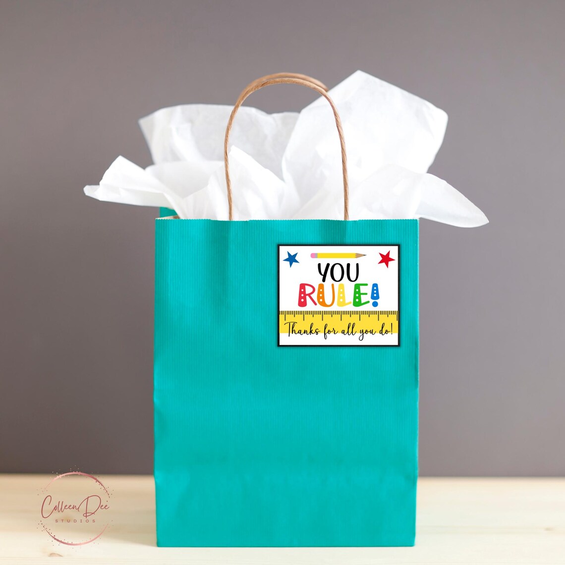 You Rule Thanks for All You Do Tag | Teacher Appreciation Printable ...