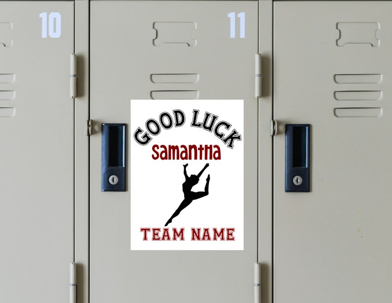 Editable Dance Good Luck Printable Sign | Dance Team Good Luck | Edit ...