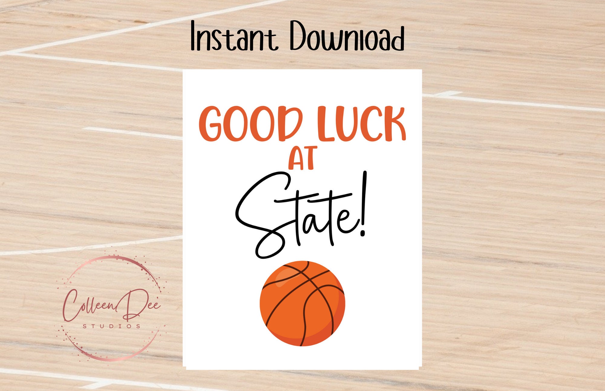 Basketball Good Luck at State Printable Tag Team Good Luck - Etsy
