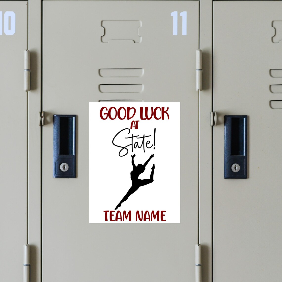 Editable Dance Good Luck Printable Sign | Dance Team Good Luck | Edit ...