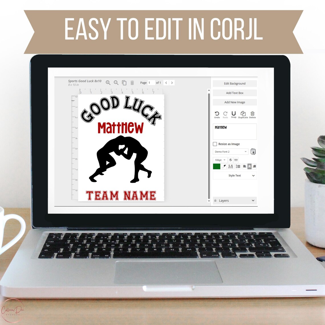 Editable Wrestling Good Luck Printable Tag | Wrestling Team Good Luck ...