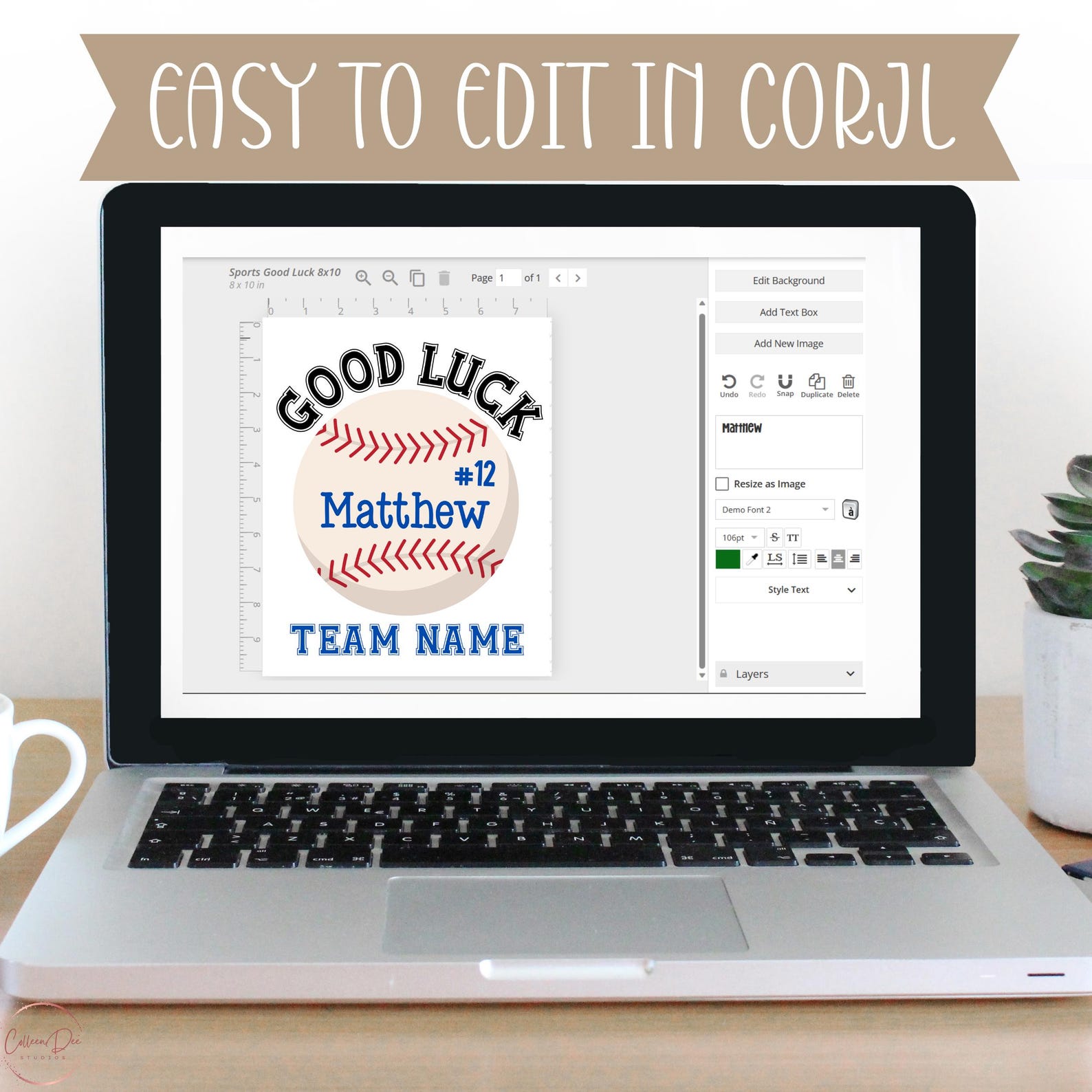 Editable Baseball Good Luck Printable Sign | Baseball Team Good Luck ...