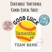 Editable Softball Good Luck Printable Sign Softball Team - Etsy