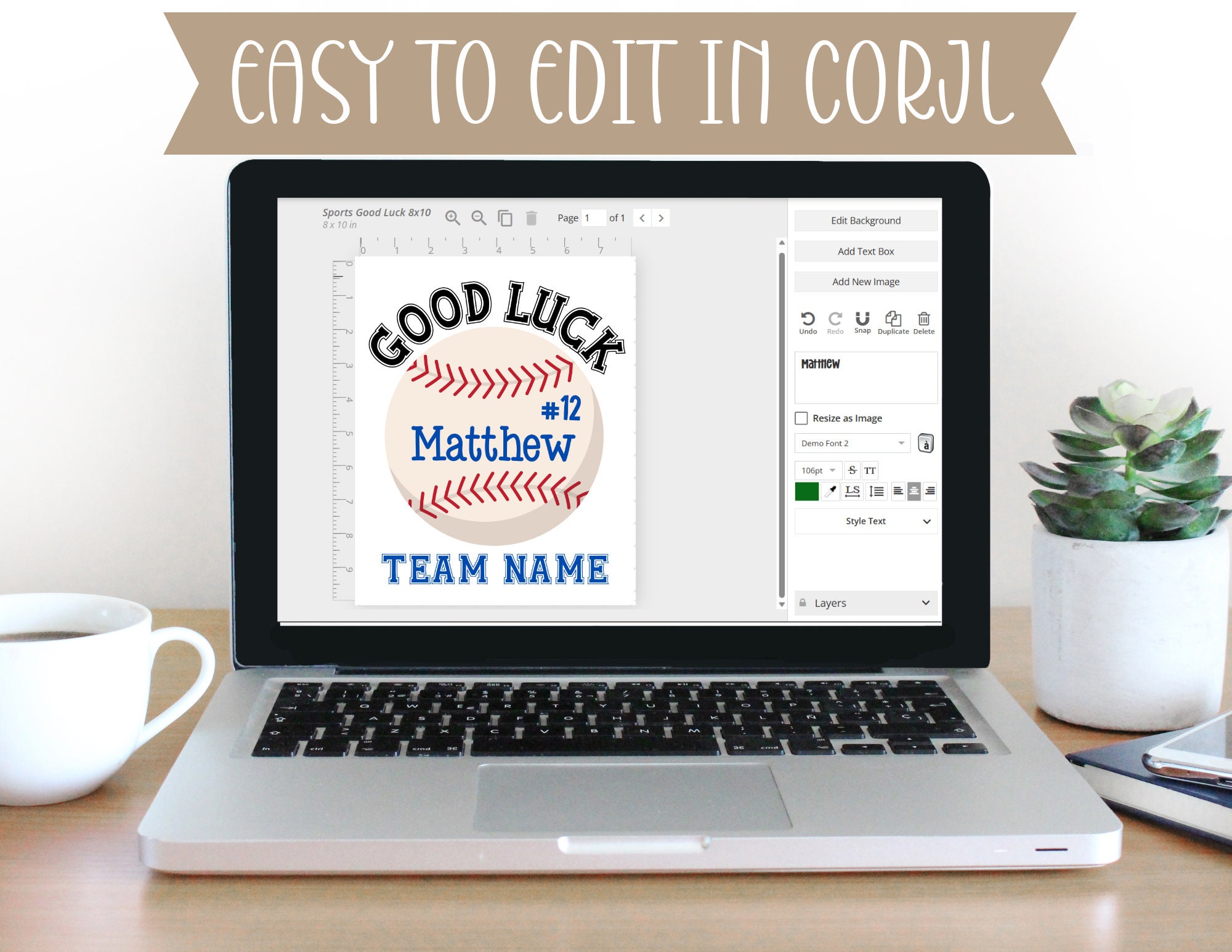 Editable Baseball Good Luck Printable Sign Baseball Team - Etsy