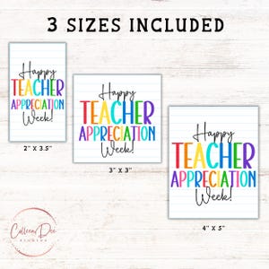 Happy Teacher Appreciation Week Tags | Teacher Appreciation Printable ...