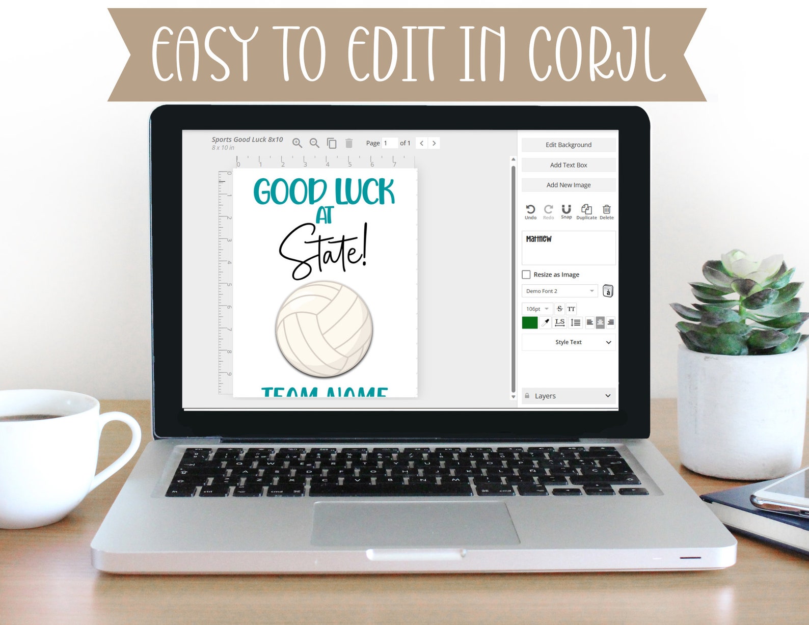 Editable Volleyball Good Luck at State Printable Tag | Volleyball State ...