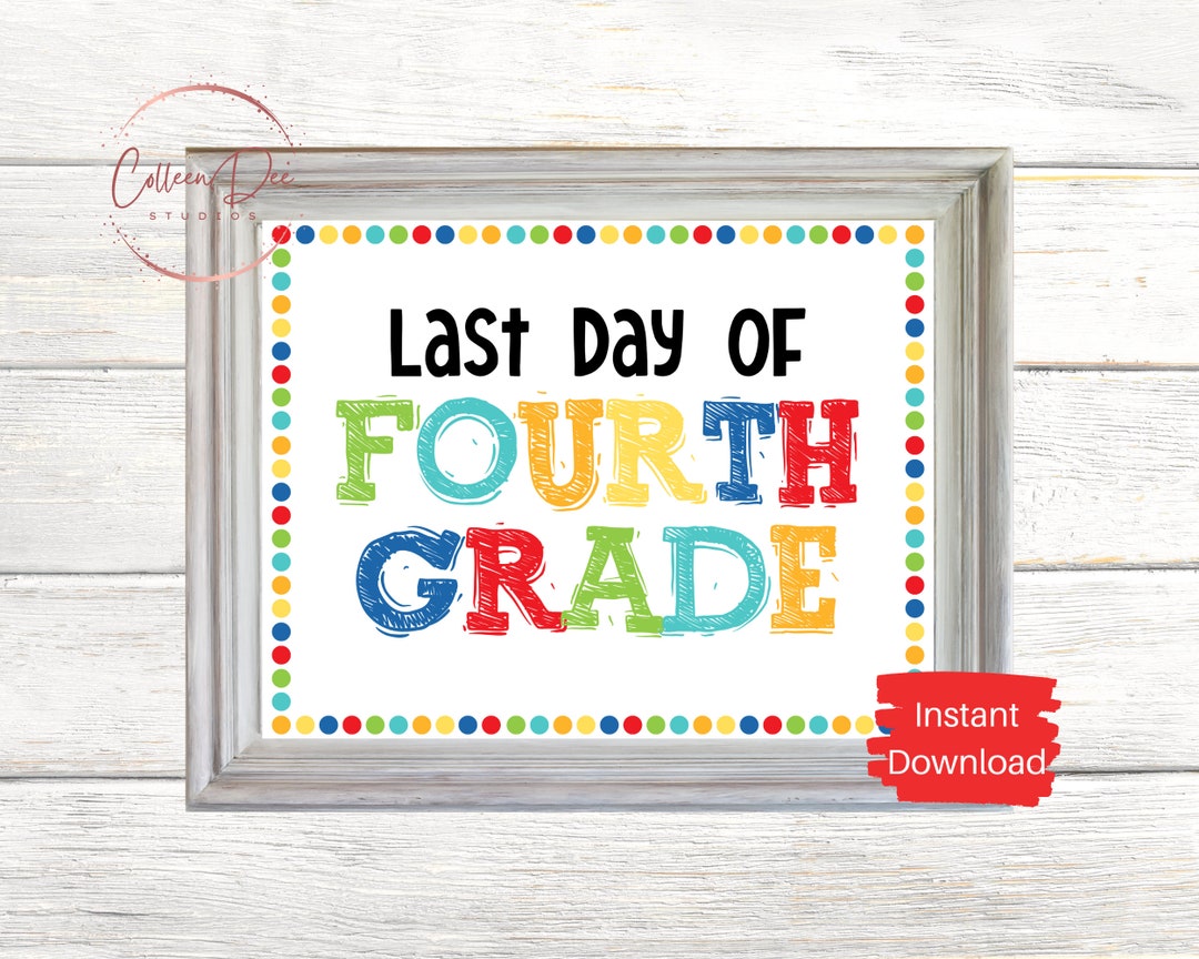 SEÑAL DE CUARTO GRADO / Señal de último día de cuarto grado / Señal de ...