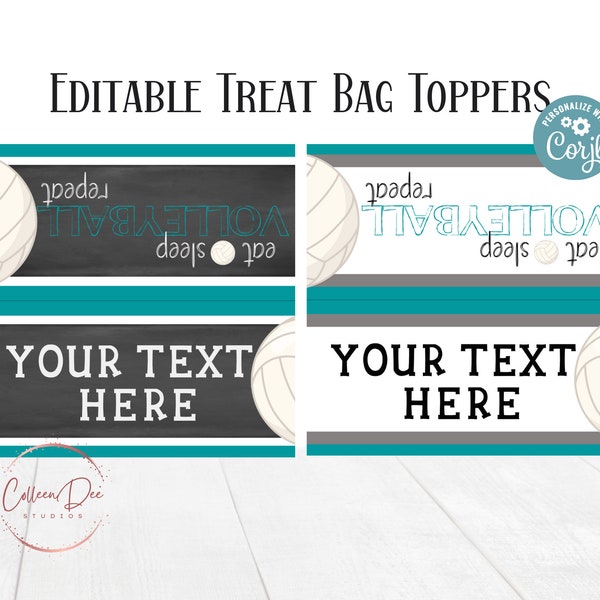 Volleyball Treat Tags - Etsy