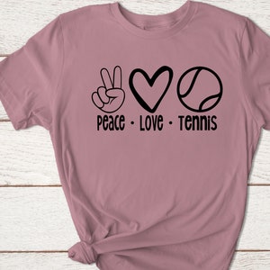 Peace Love Tennis SVG PNG Cut File Instant Download Tennis Shirt Tennis ...