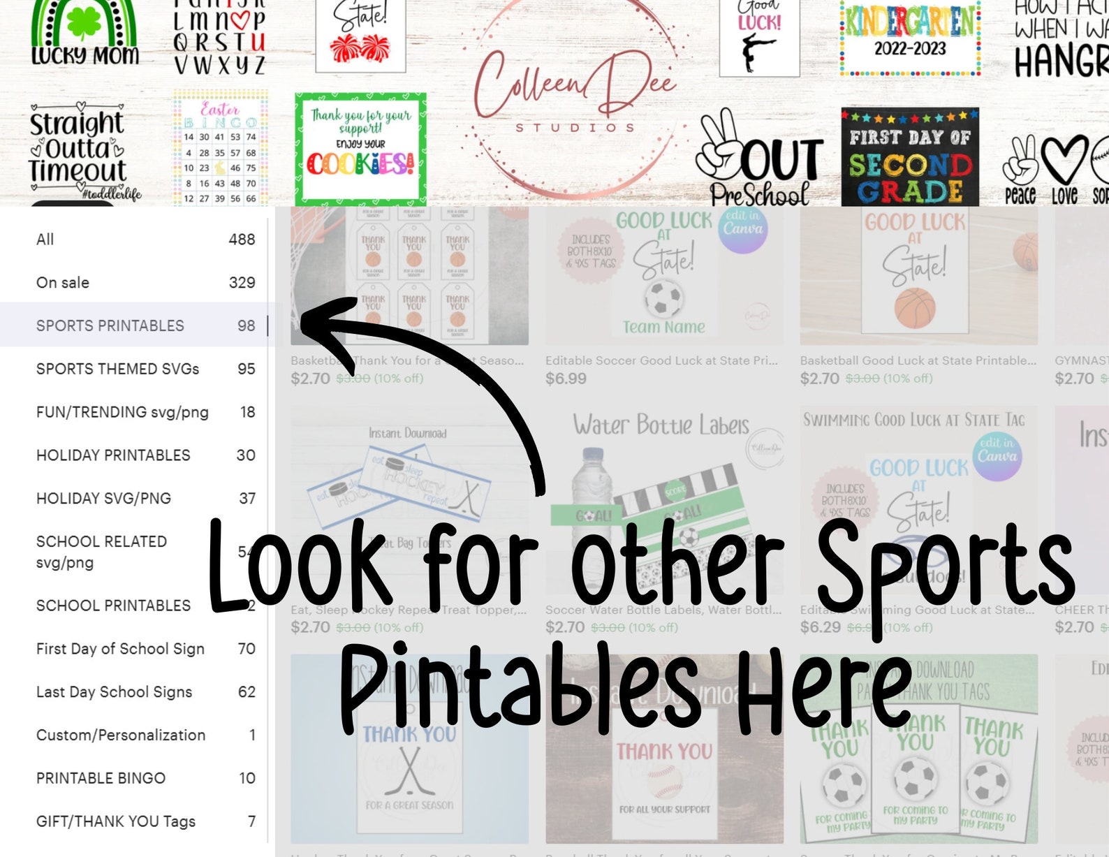 SOFTBALL Good Luck at State Printable Tag Team Good Luck - Etsy