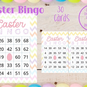 Easter Bingo | Easter Printable | Bingo Game | Easter Game | Digital ...