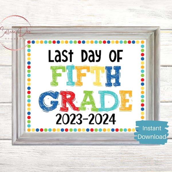 5th Grade Sign - Etsy