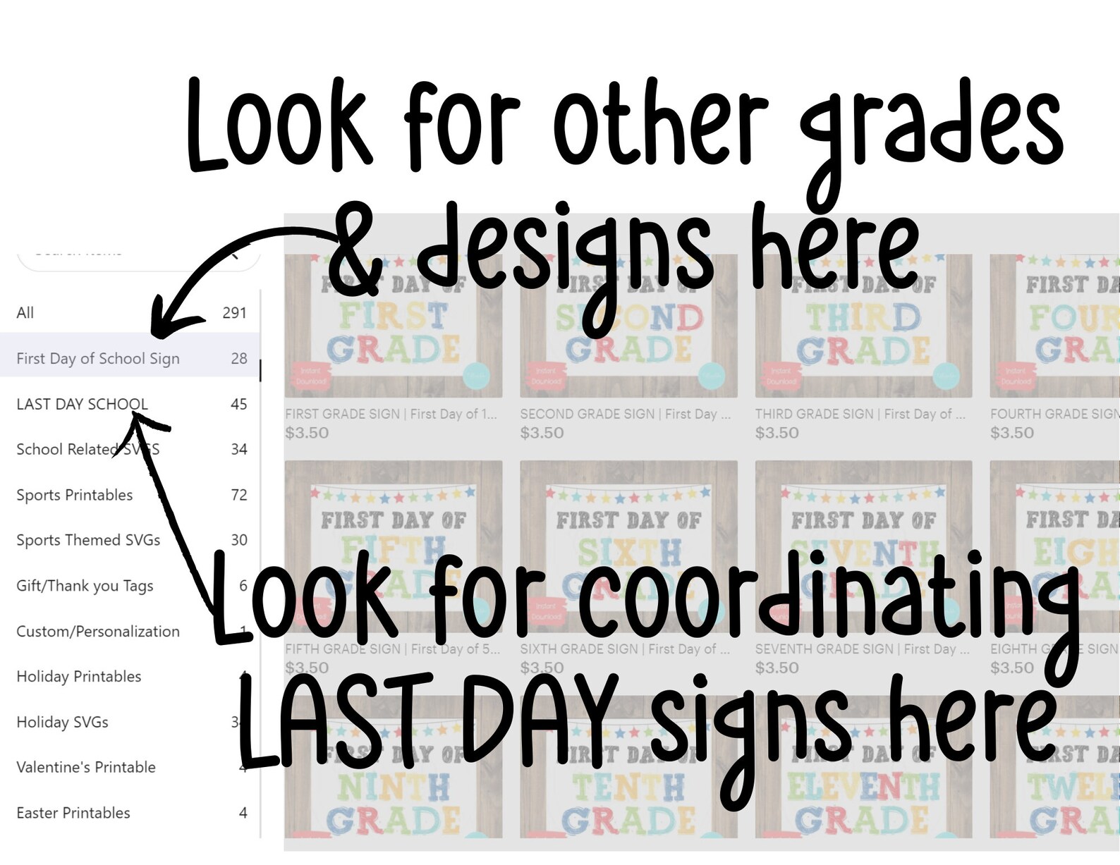 SIXTH GRADE SIGN First Day of 6th Grade Sign Start School - Etsy