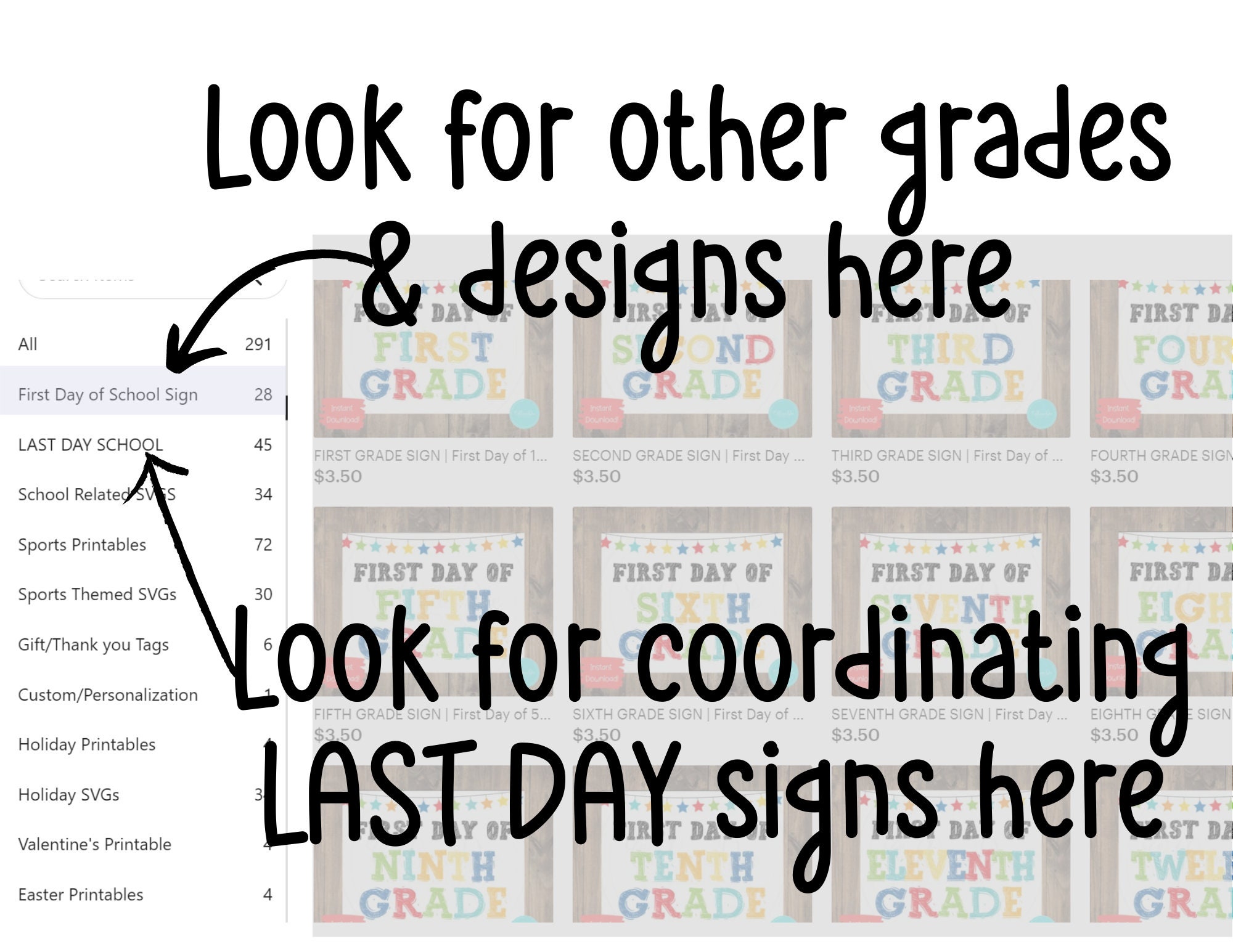 SIXTH GRADE SIGN First Day of 6th Grade Sign Start School - Etsy