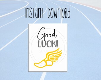 Good Luck Running Tag - Etsy