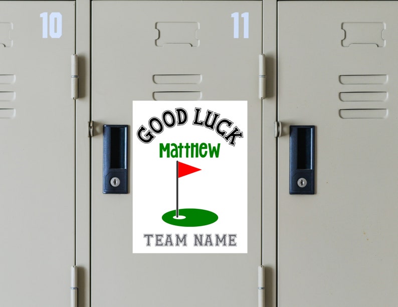 Editable Golf Good Luck Printable Sign Golf Team Good Luck - Etsy